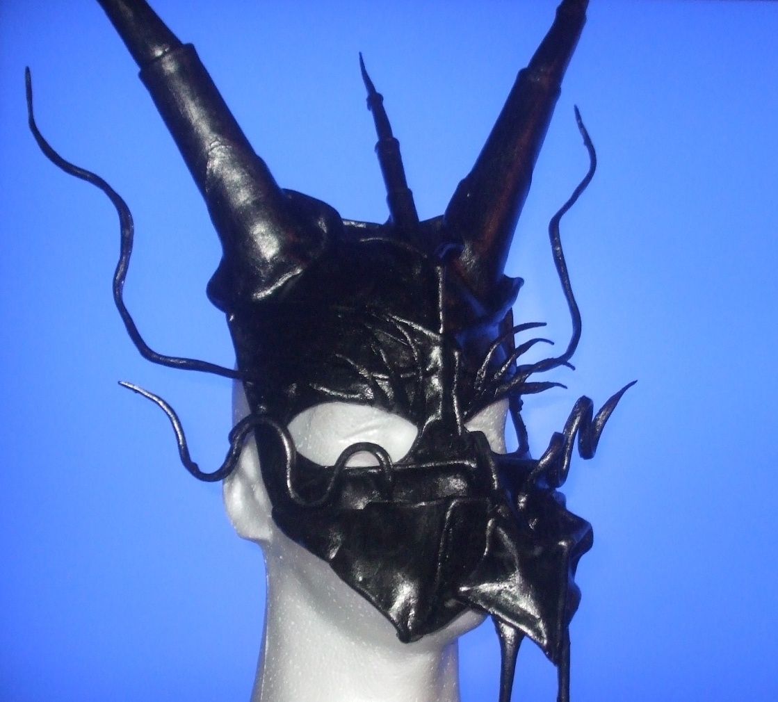 Custom Made Dragon Leather Costume Mask by Metamorphoses Masks ...