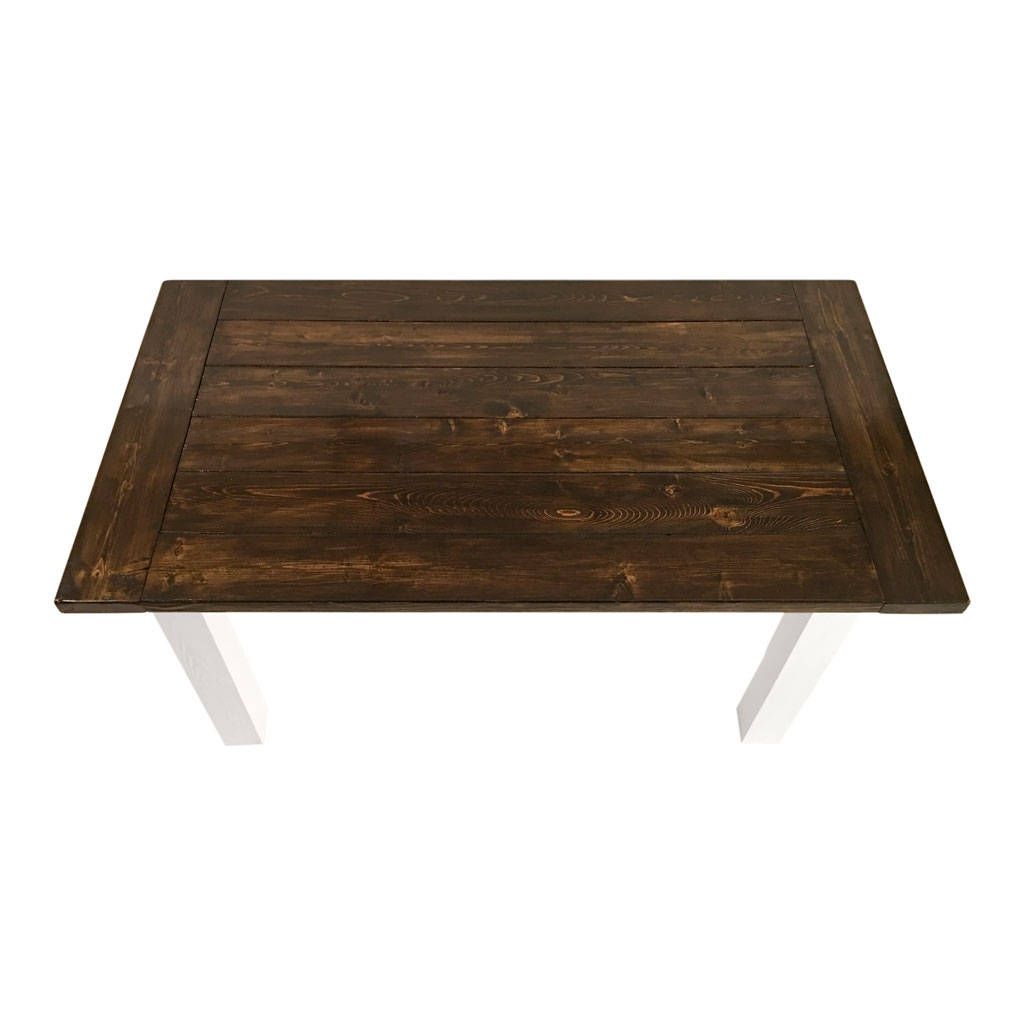 Buy Hand Made Farmhouse Dining Table - Handcrafted Rustic Solid Wood ...