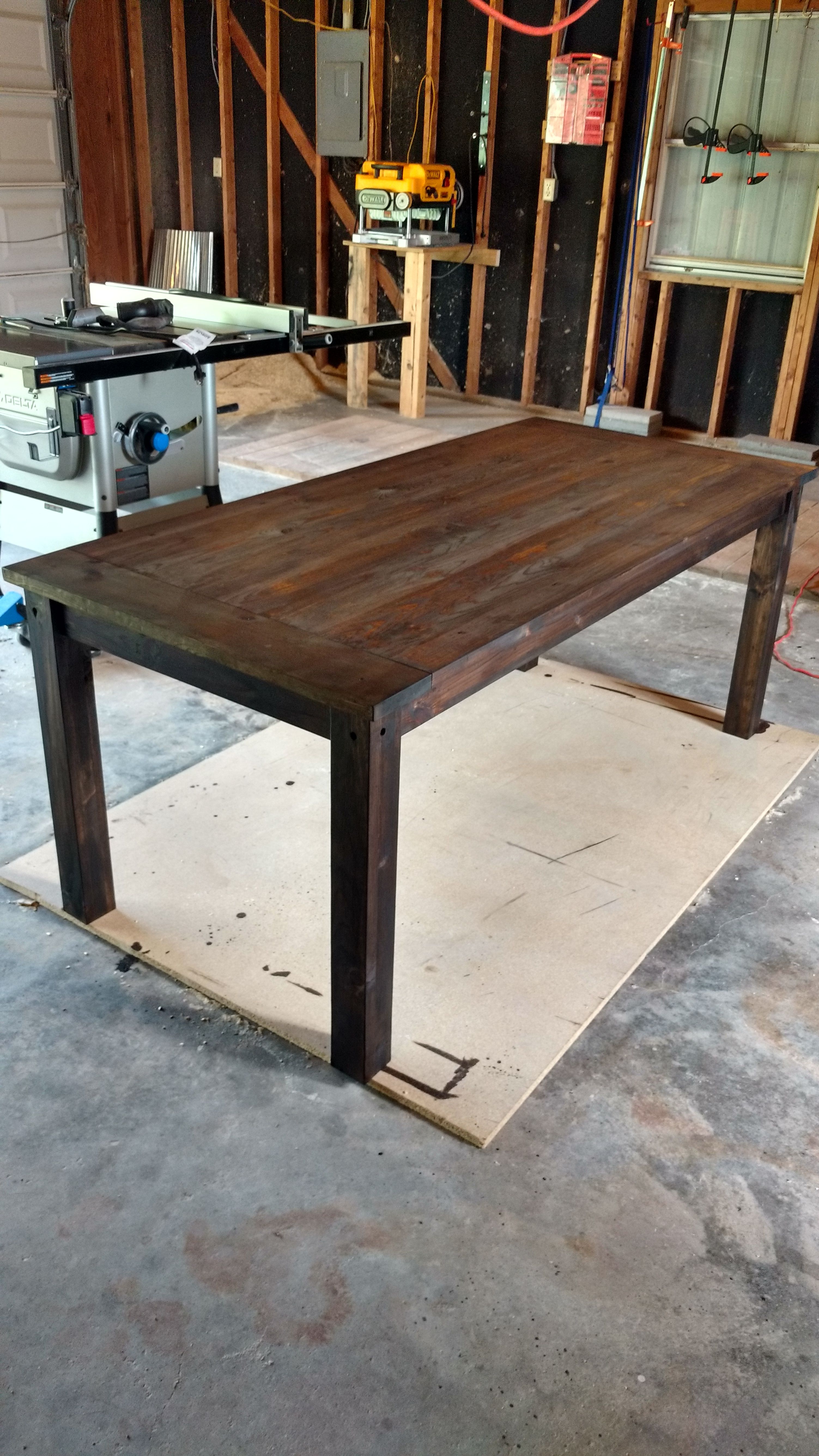 Hand Made Rustic Dinner Table by Engineered Tables | CustomMade.com
