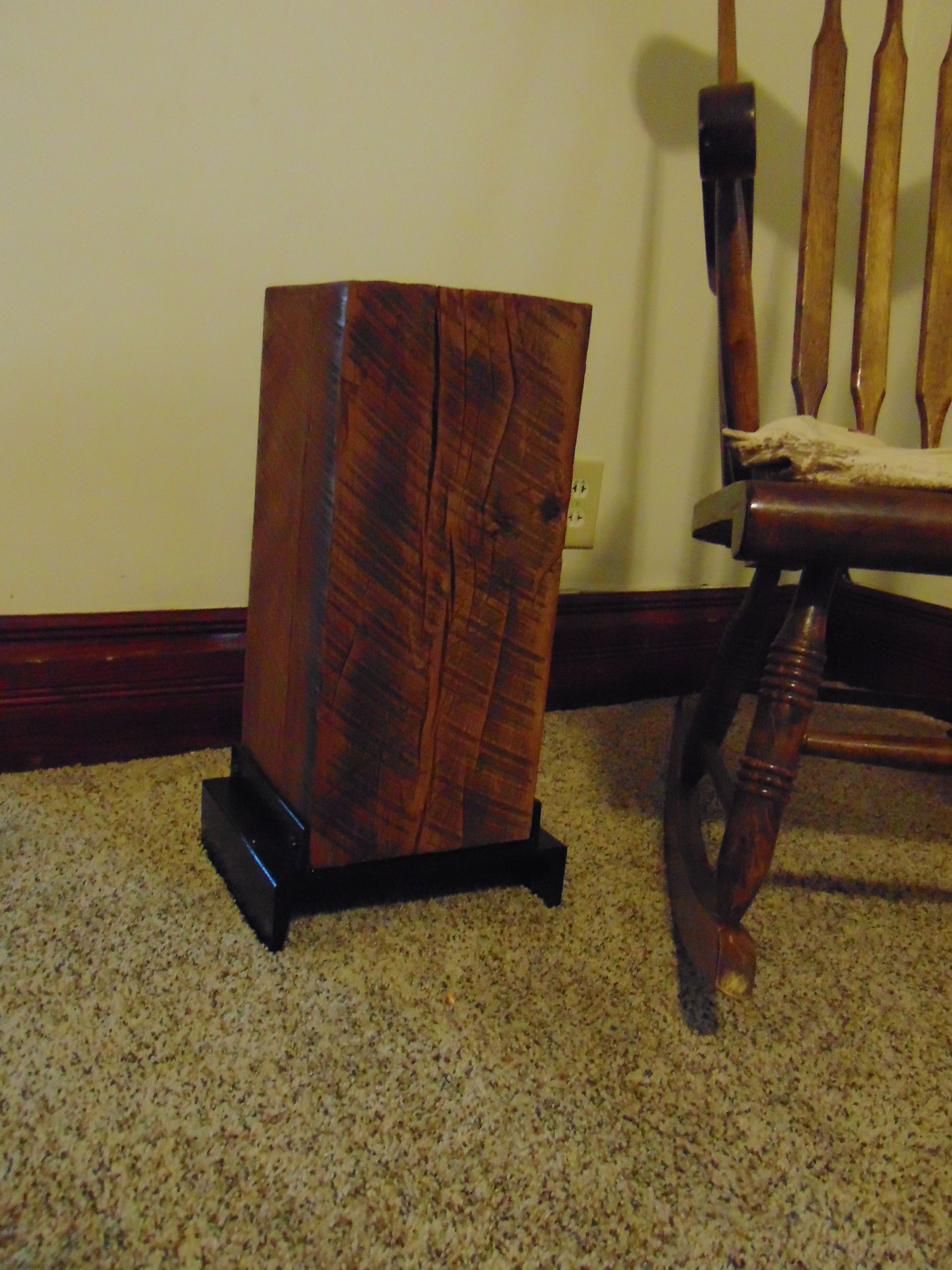 Buy Hand Made Reclaimed Barn Beam Side Table, made to order from ...