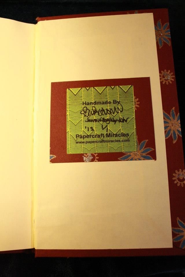 Buy Custom Made Maroon, Blue And Gold Flower Journal, made to order ...