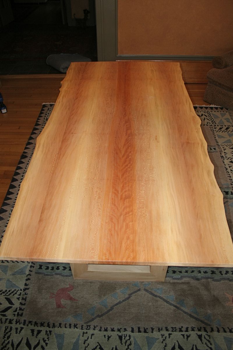 Hand Made Sycamore Dining Table With Live Edges by Fredric Blum Design ...