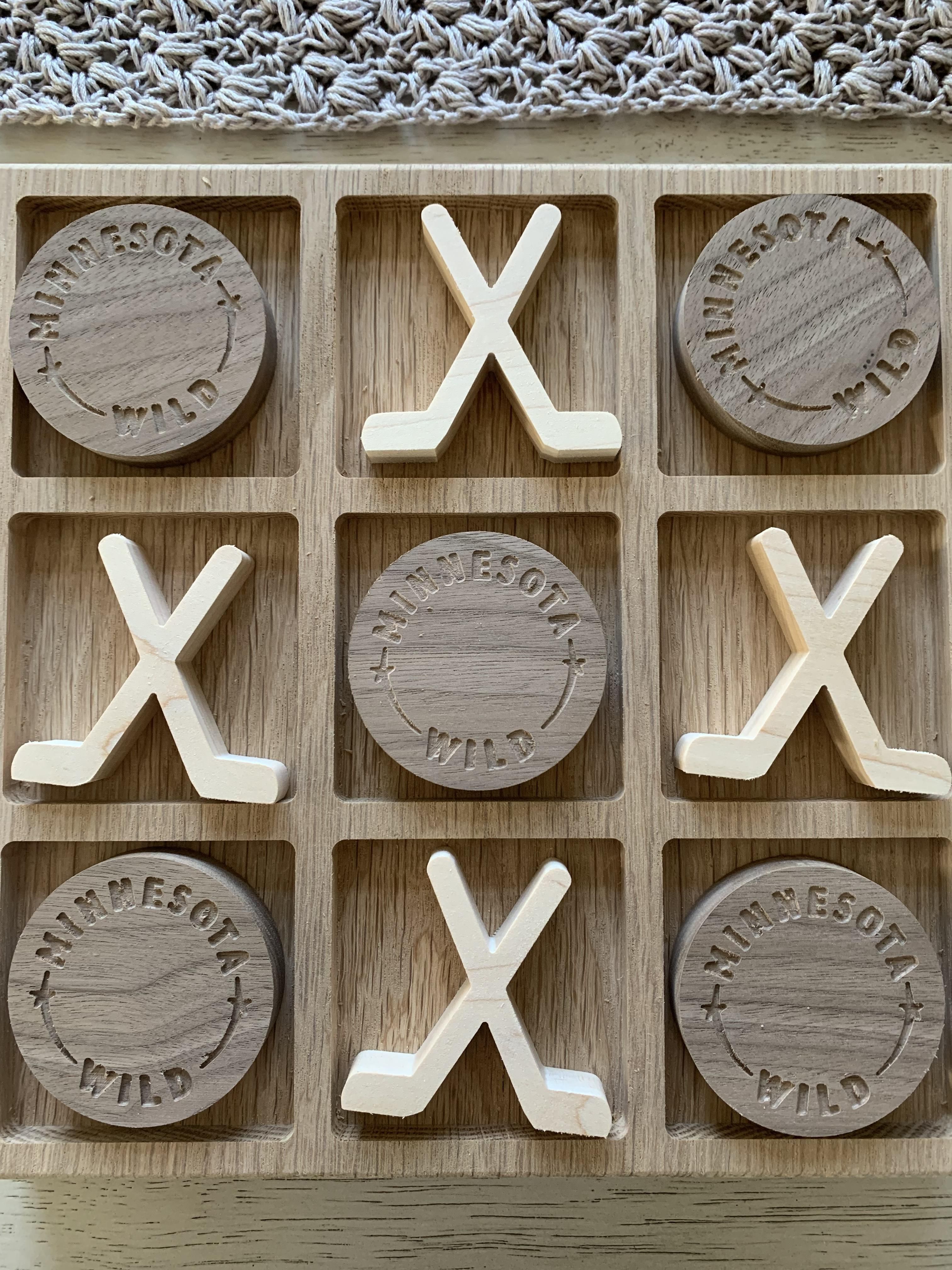 Buy Custom Tic Tac Toe Game Board, made to order from Walnut Branch ...