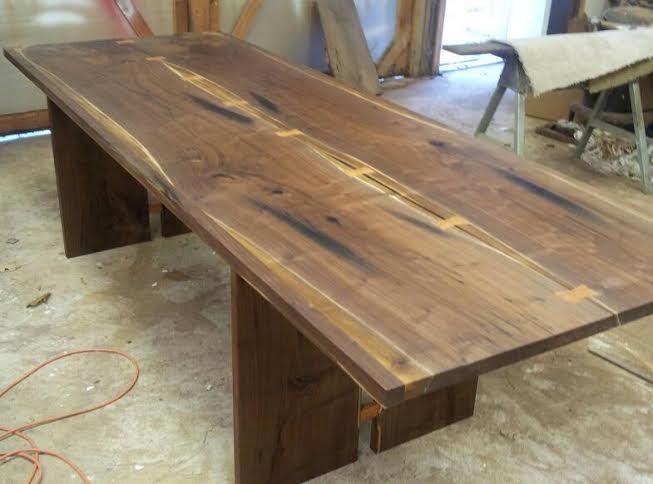 Custom Made Solid Wood Contemporary Dining Table by Rockytop Woodworks ...