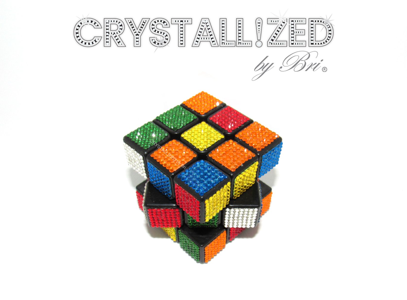Buy Custom Made Crystallized Rubik's Cube Bling Genuine European ...