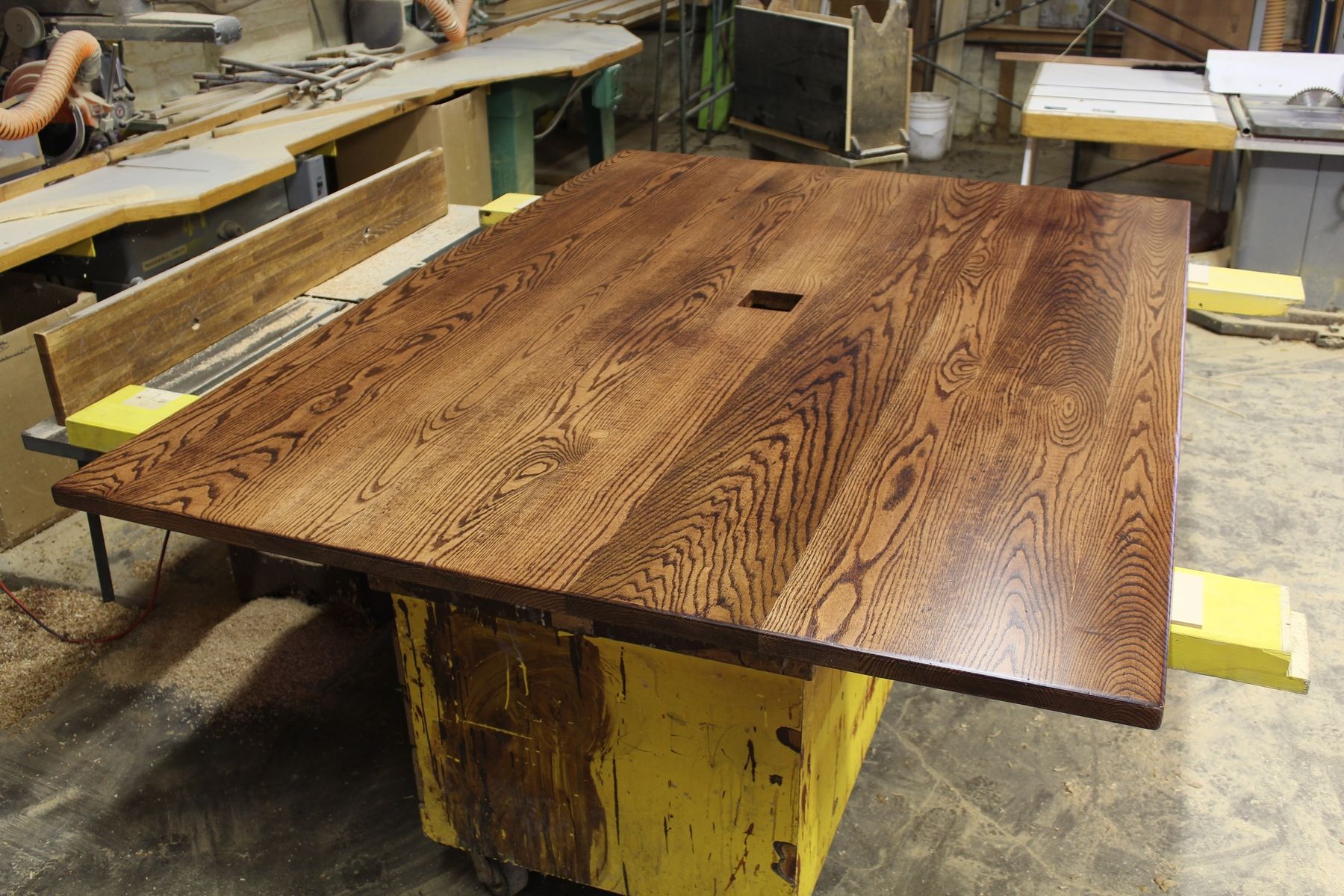 Custom Solid 6/4 Red Oak Rustic Confrence Table by R J Hoppe Inc ...