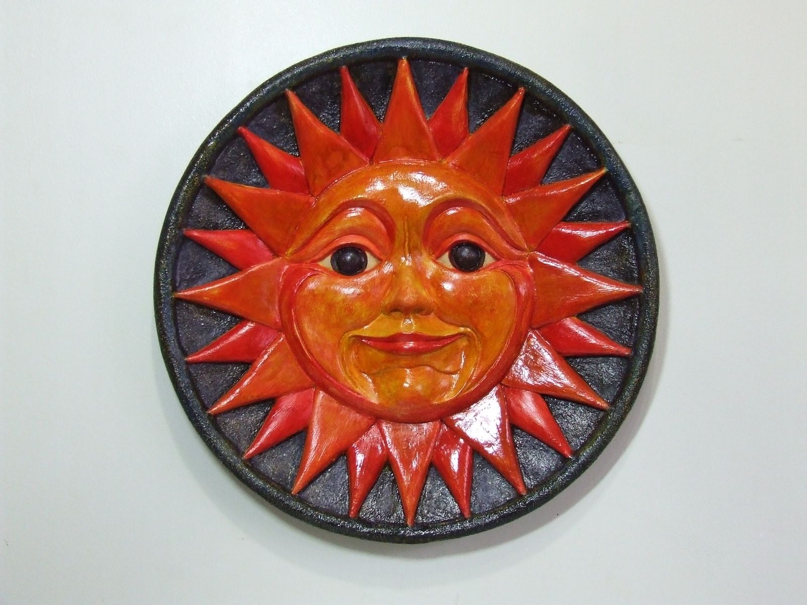 Hand Crafted Sun/High-Relief Sculpted Wall Art by Banksville79 ...