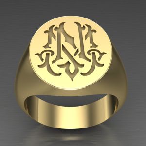 Custom Monogram Rings | Design Your Own Monogram Signet Ring ...