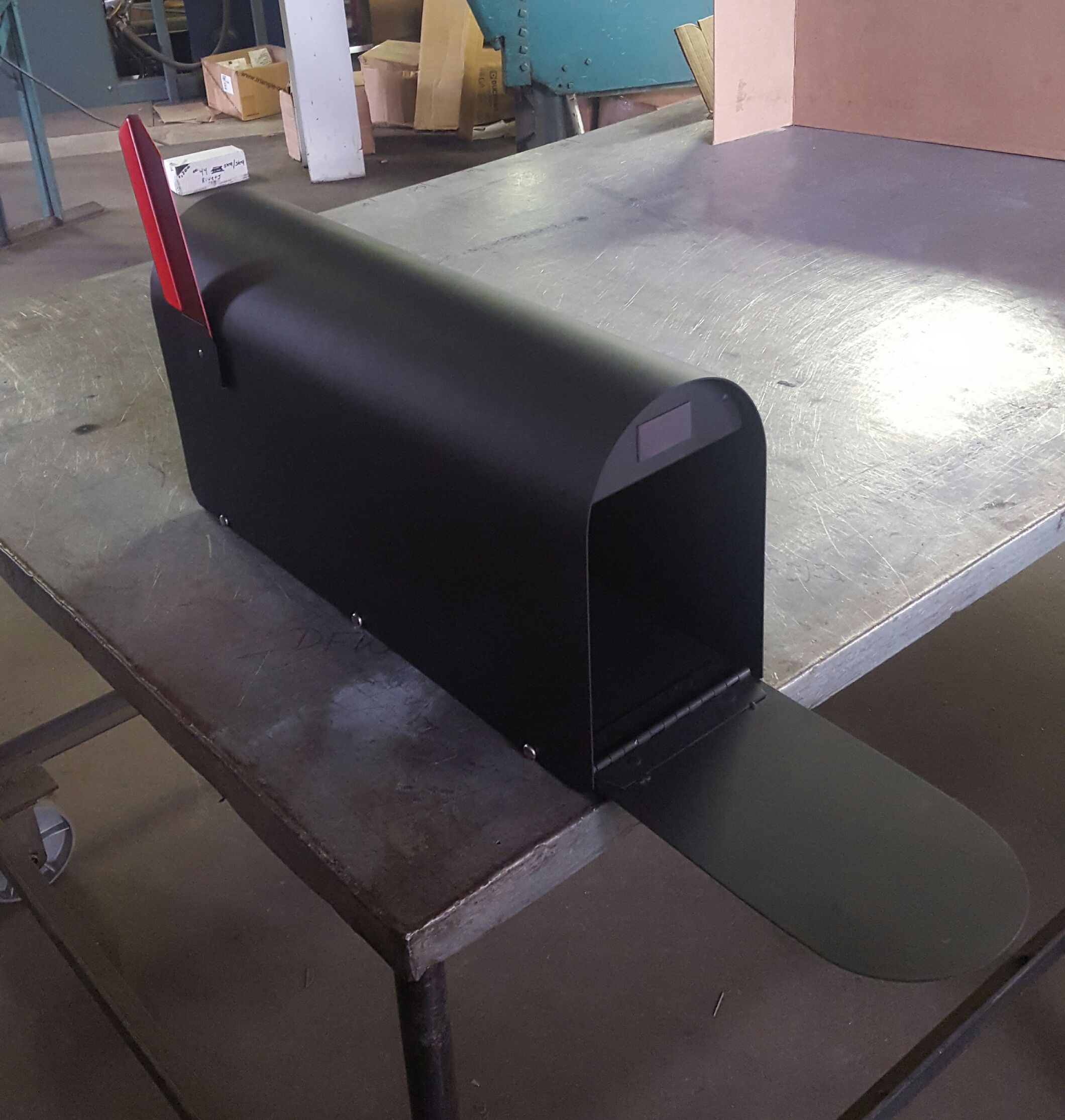 Buy Handmade Round Top Mailbox, made to order from Matz Metal Works ...