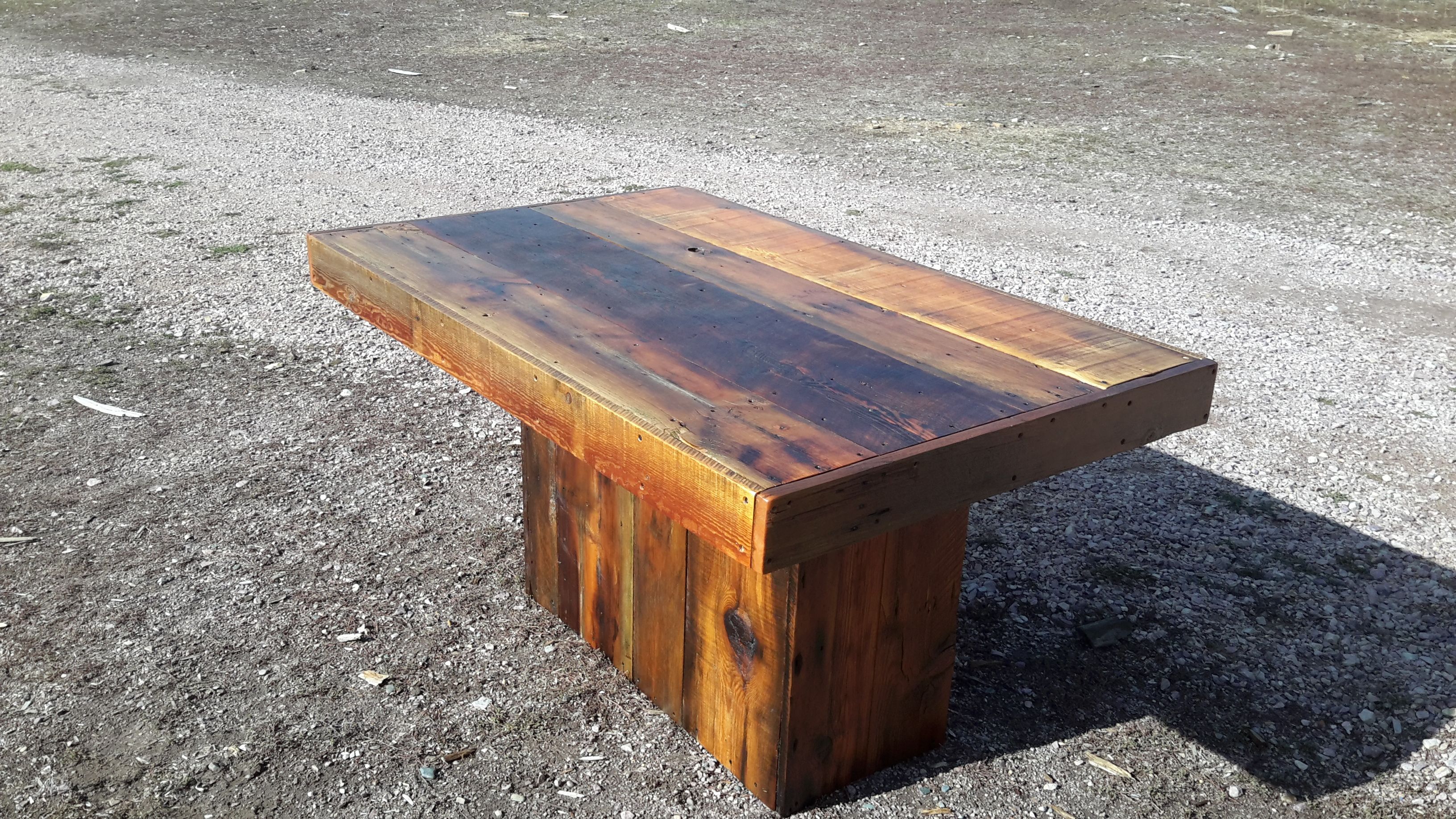 Buy Handmade Barnwood Dining Table, made to order from 406Rustic ...