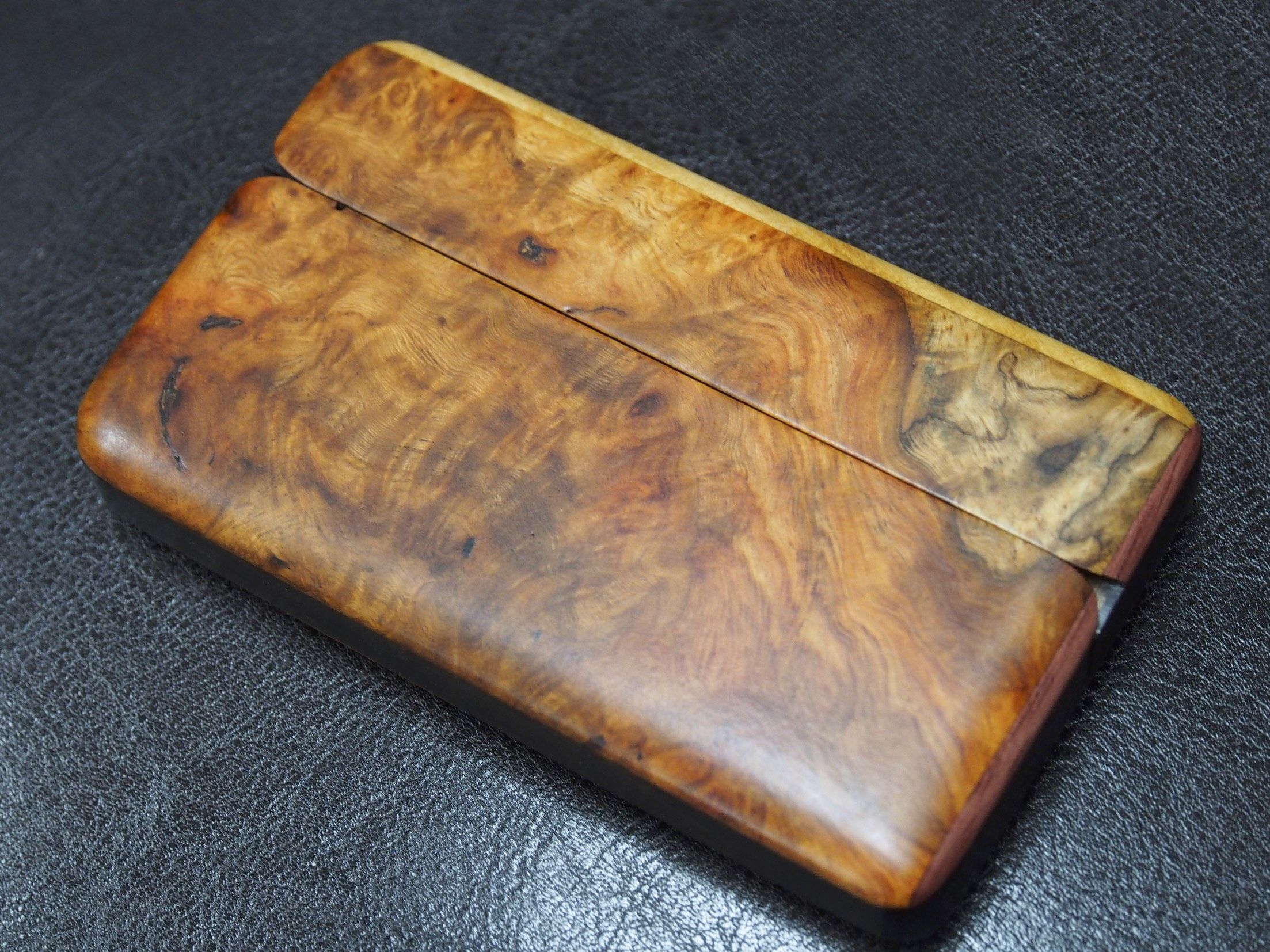 Buy Custom Made Wood Wallet And Business Card Holder, made to order ...