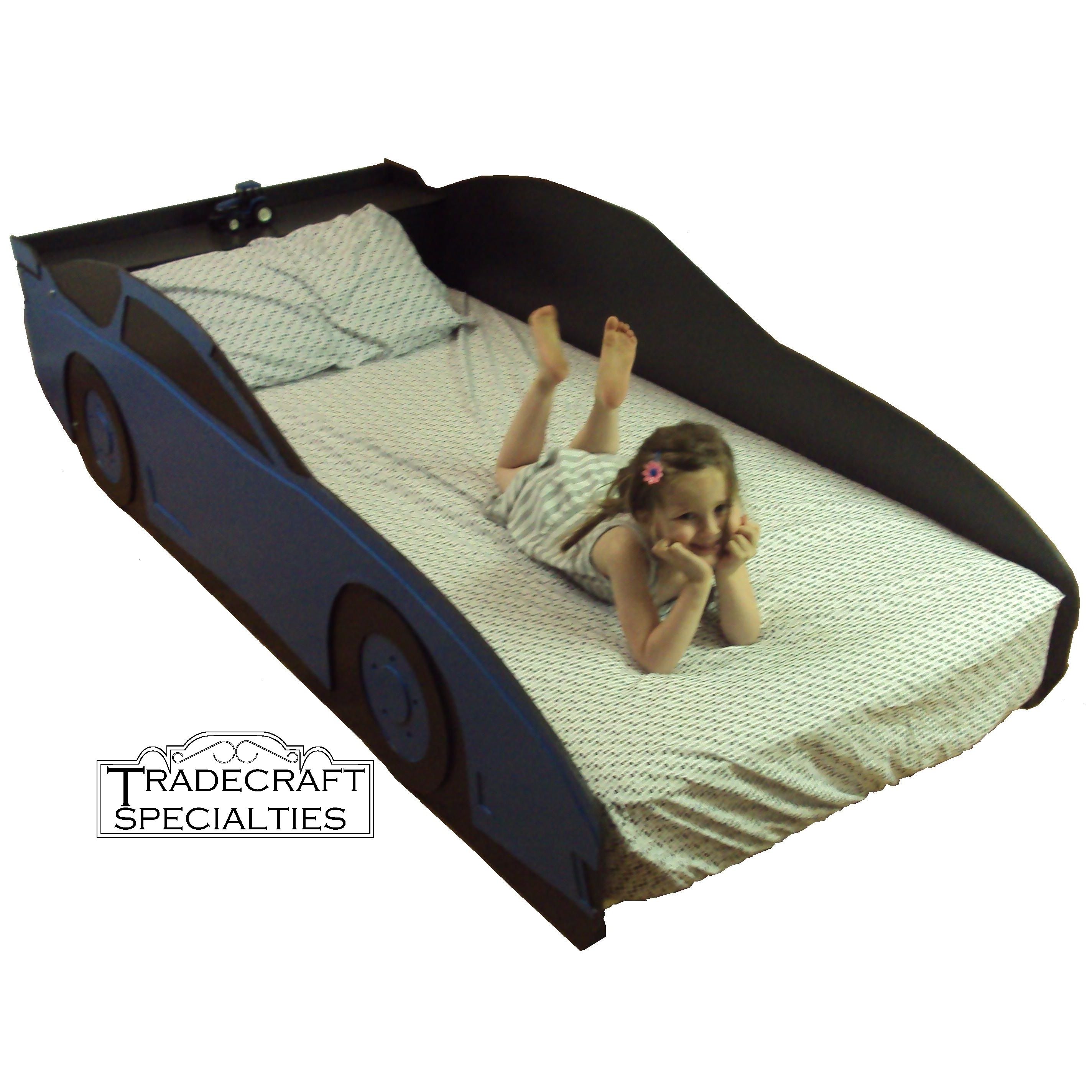 Hand Crafted Sportscar Twin Kids Bed Frame - Handcrafted - Race Car ...