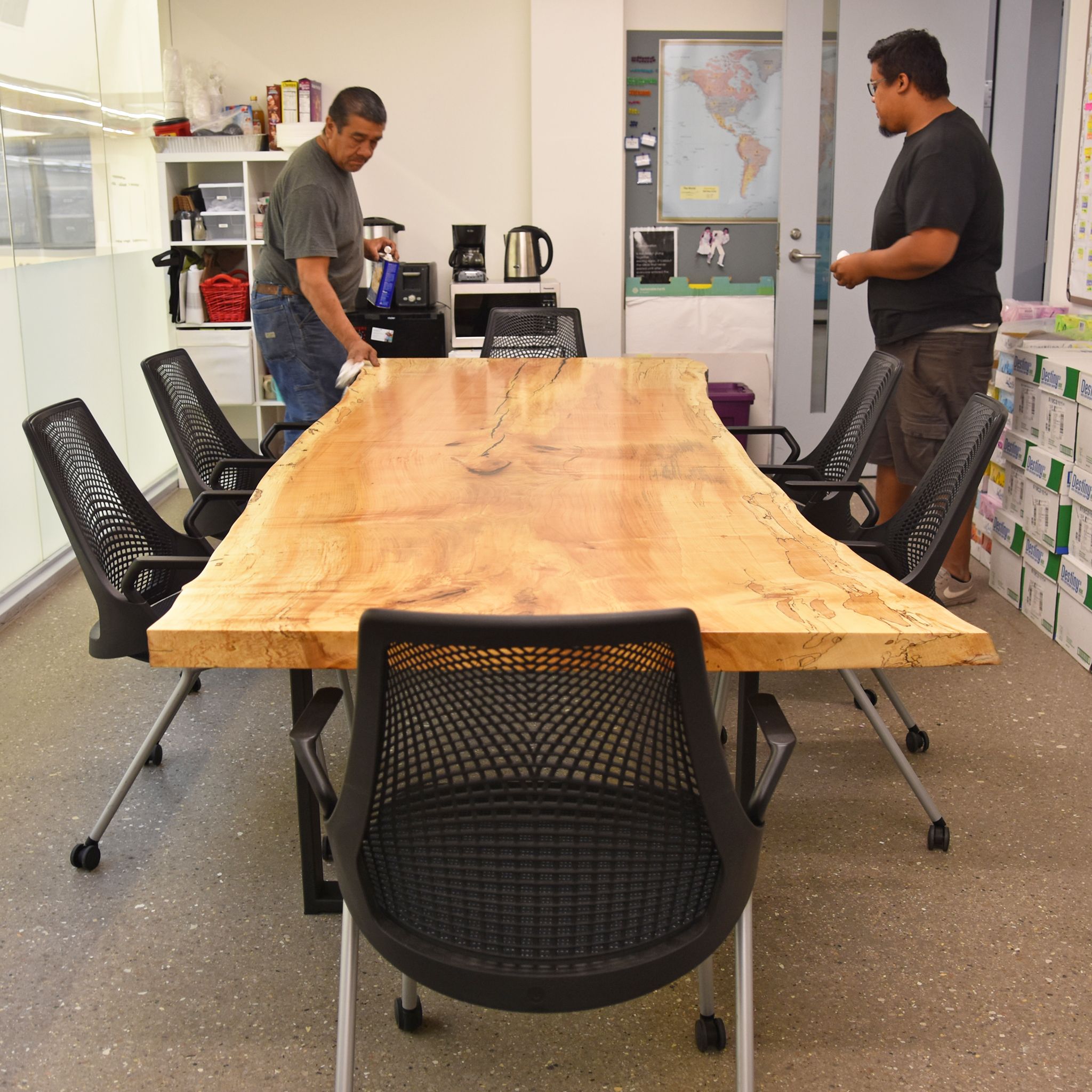 Hand Made Spalted Maple Conference Table by Chicago Makers Studio ...
