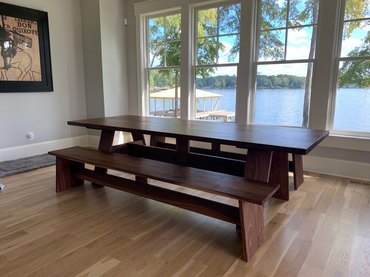 Hand Crafted Modern Contemporary Walnut Dining Table by Marco Bogazzi | CustomMade.com