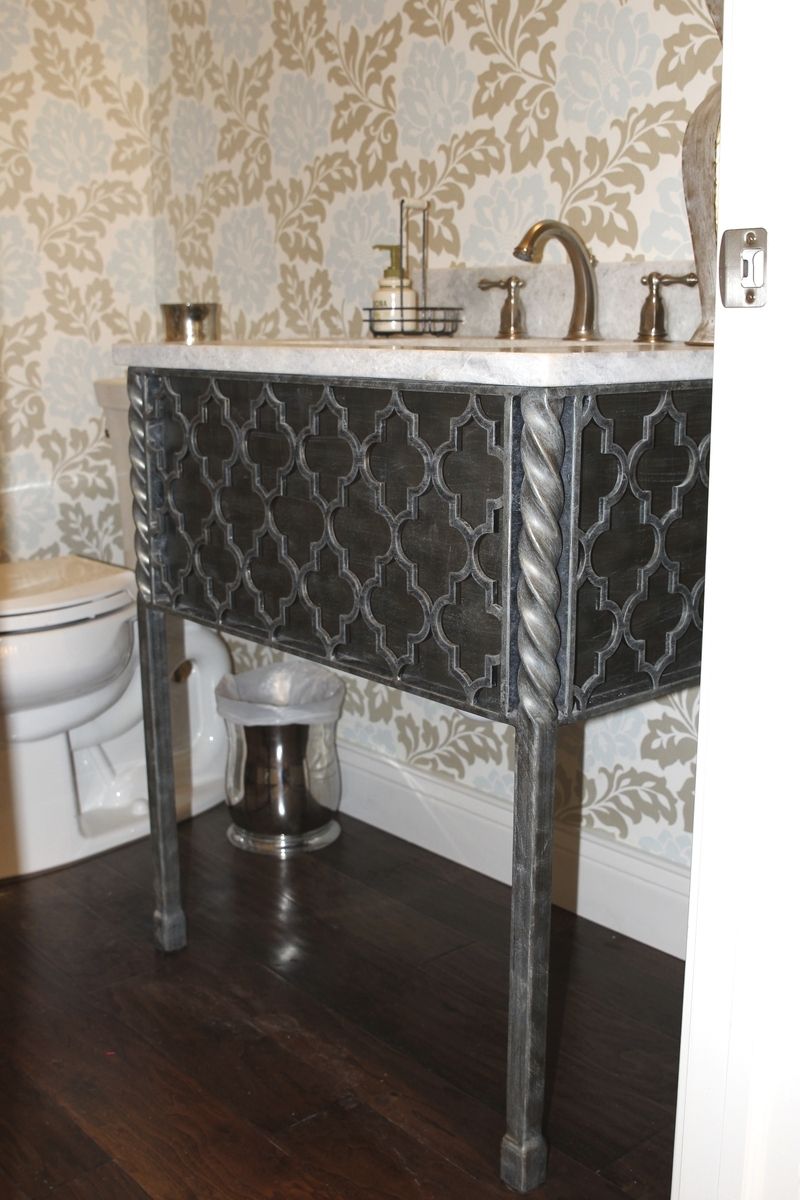Hand Crafted Metal Vanity Base (Victoria) by Urban Ironcraft ...