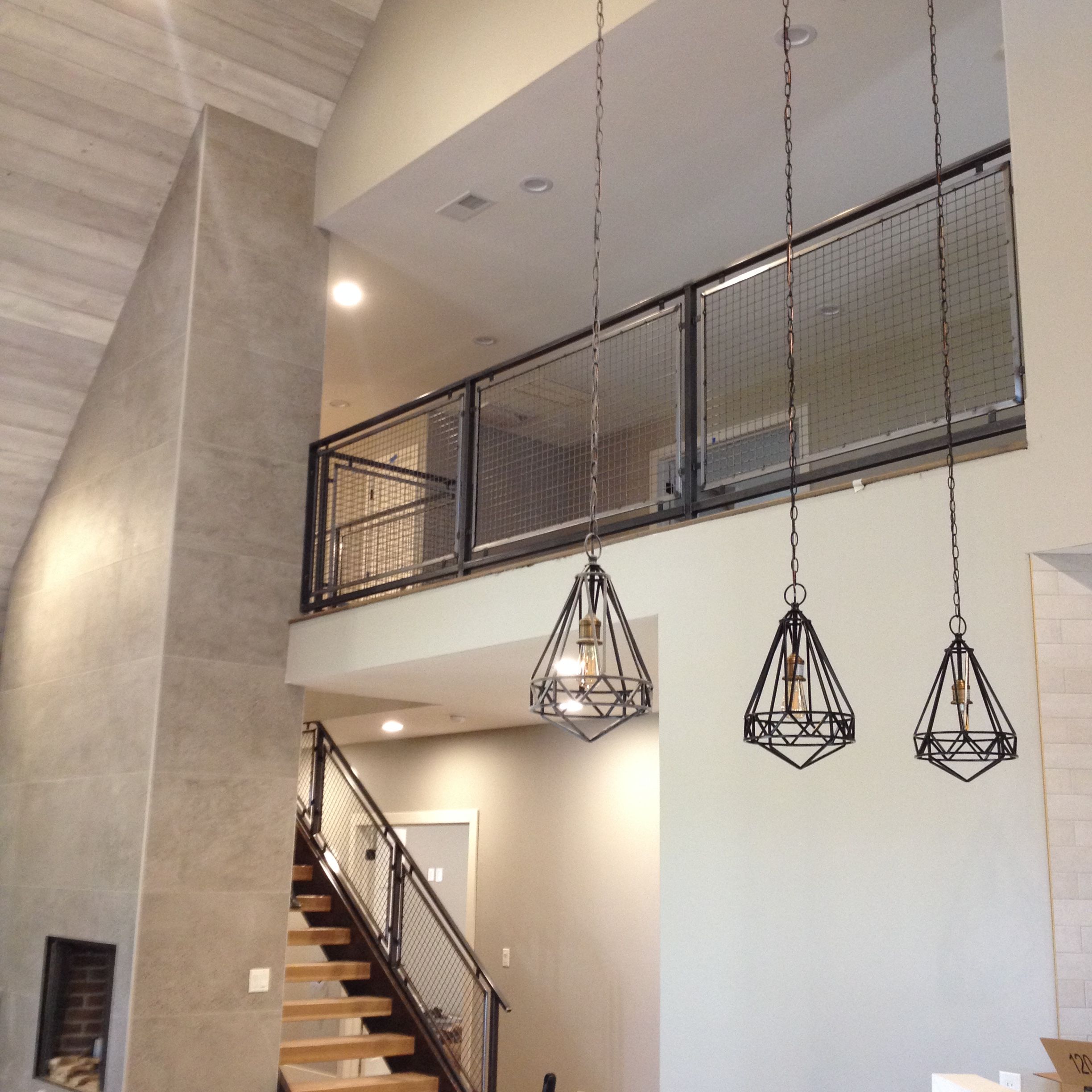 Hand Crafted Steel Mesh Railing by Wacoavenue Fabrication | CustomMade.com