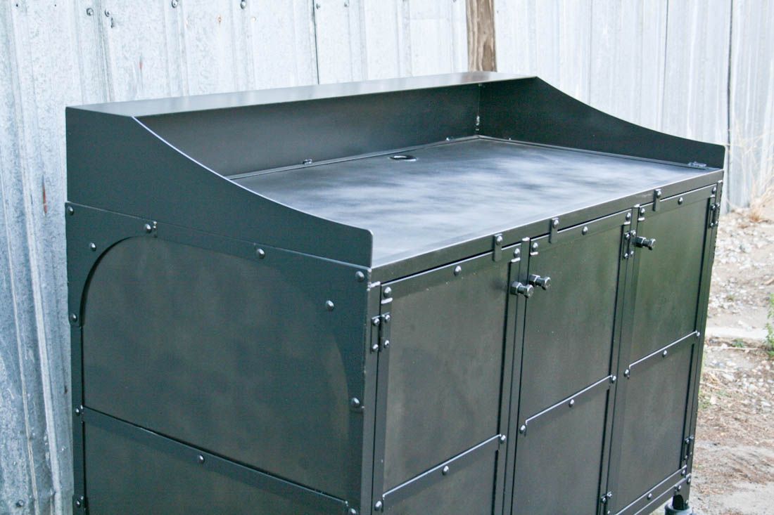 Buy Hand Made Vintage Industrial Host Stand, All Steel Greeter Station ...