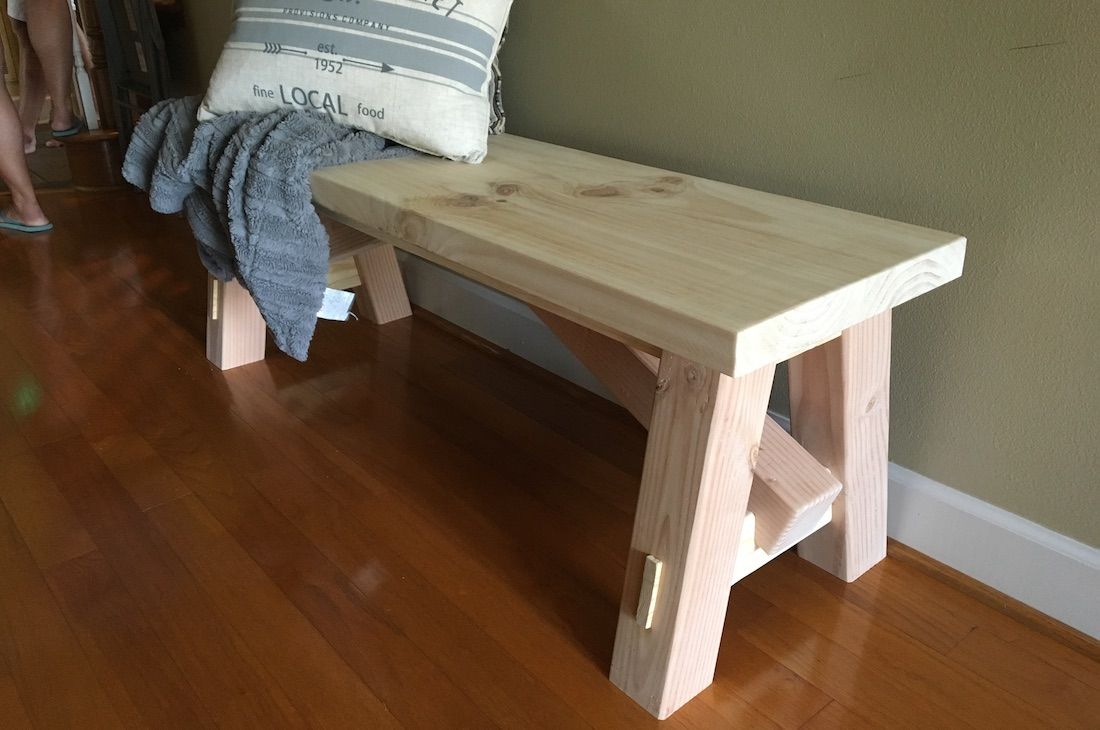 Buy Custom Made 4x4 Bench, made to order from The Giving Table ...