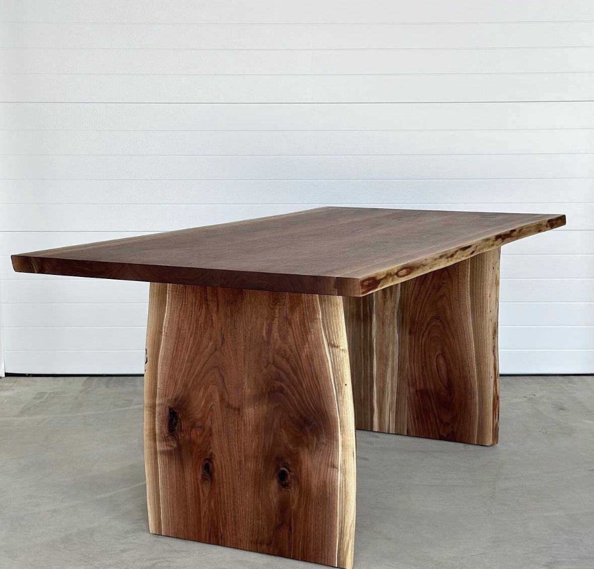 Custom Walnut Dining Table | Live Edge Dining Table by The Rustic Hut | CustomMade.com