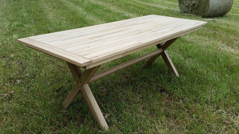 Buy Custom Made Farmhouse Trestle Table, made to order from Scott ...