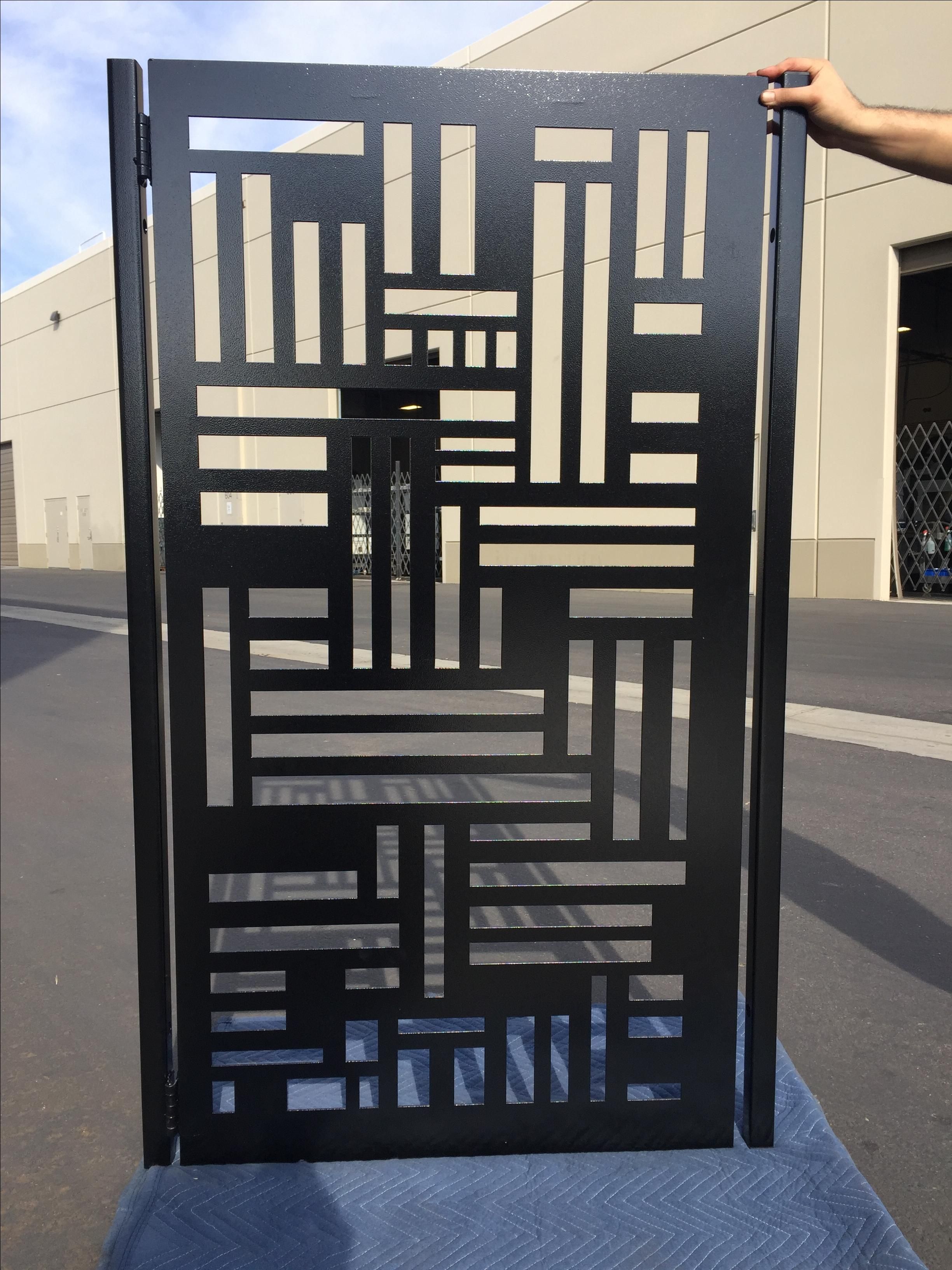Buy Hand Made Contemporary New Metal Gate Modern Urban Pedestrian Walk