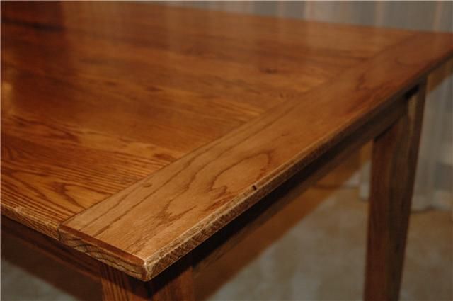 Custom Made Solid Red Oak Farm Table by Short Mtn Wood Works ...