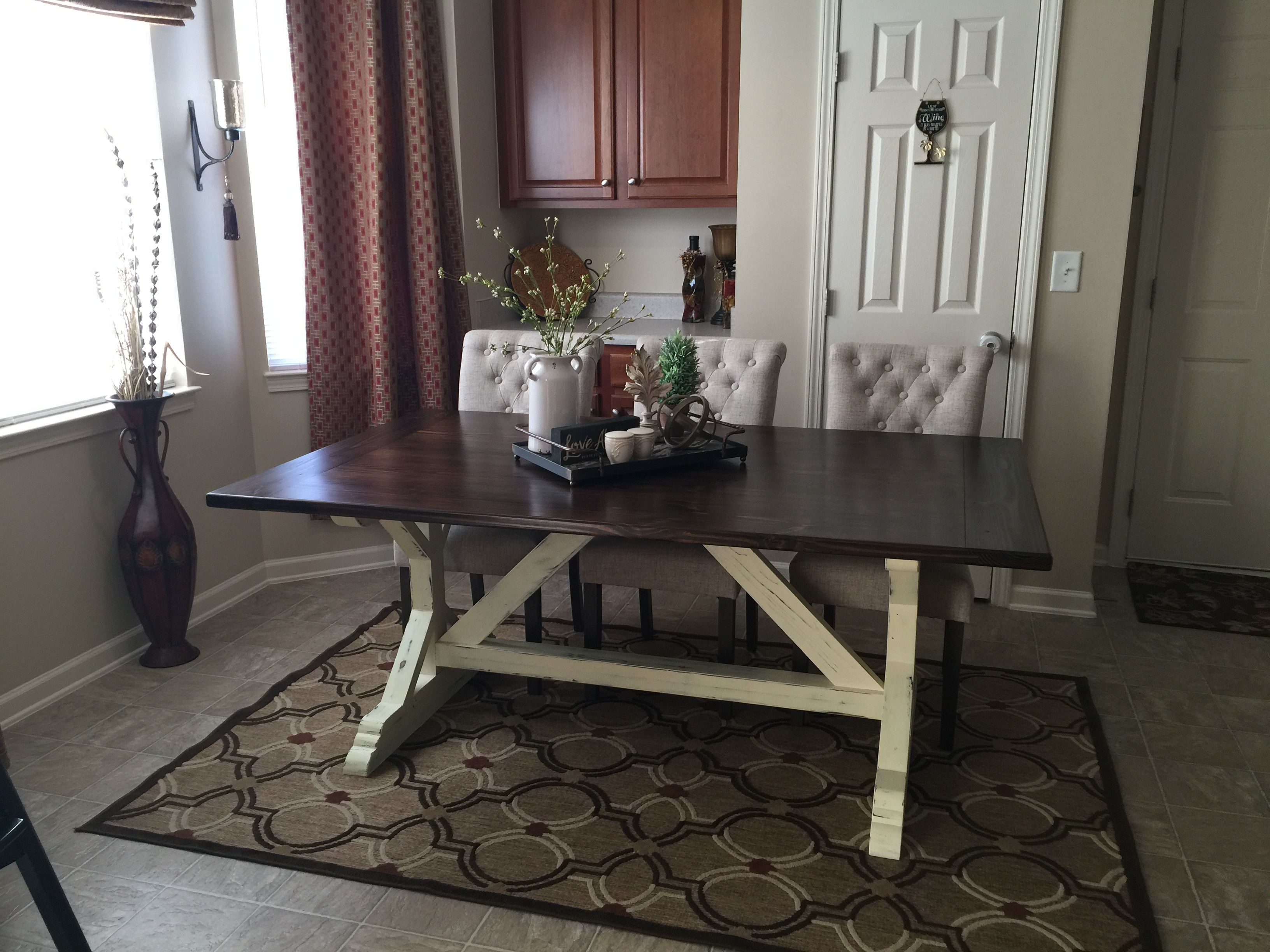 Buy Custom Made Traditional Farmhouse Table, made to order from Belle ...