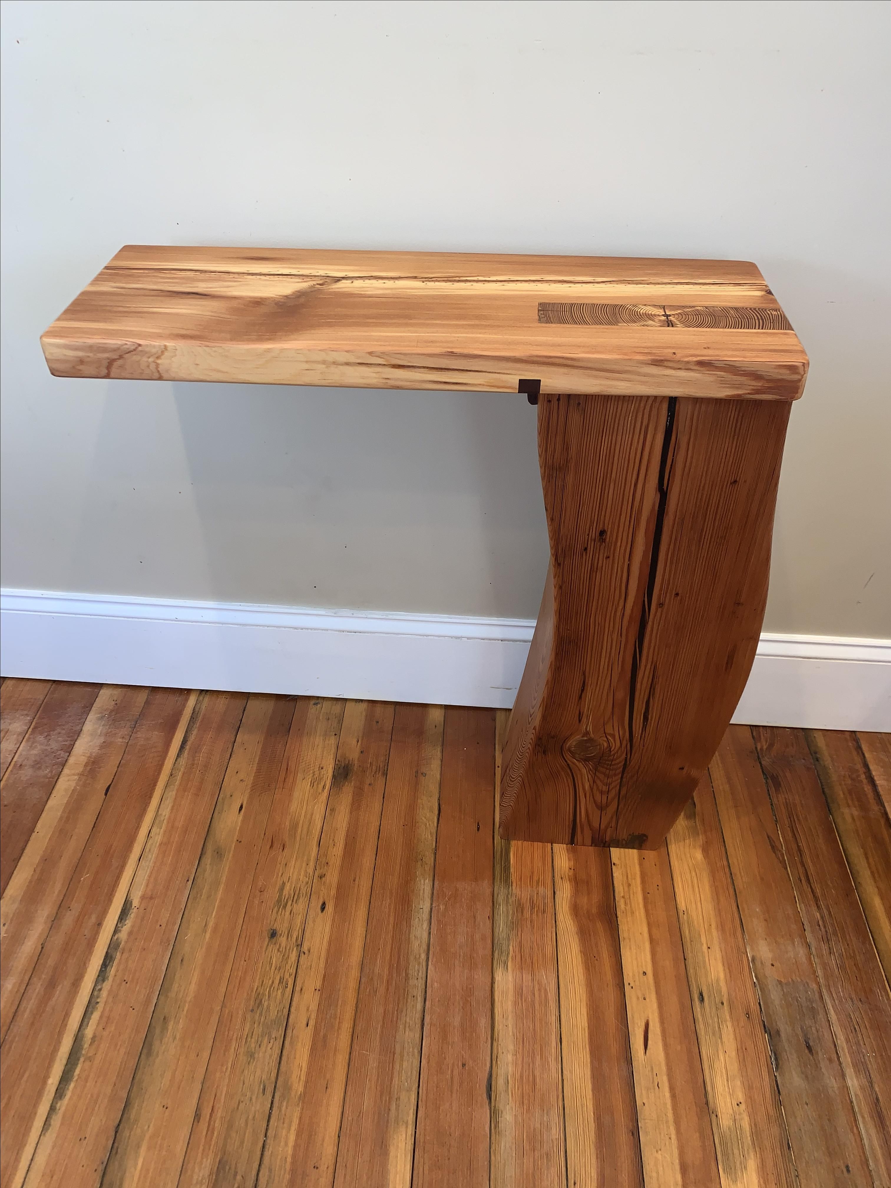 Buy Custom Made Rustic Curved Side Table, made to order from Chandler ...