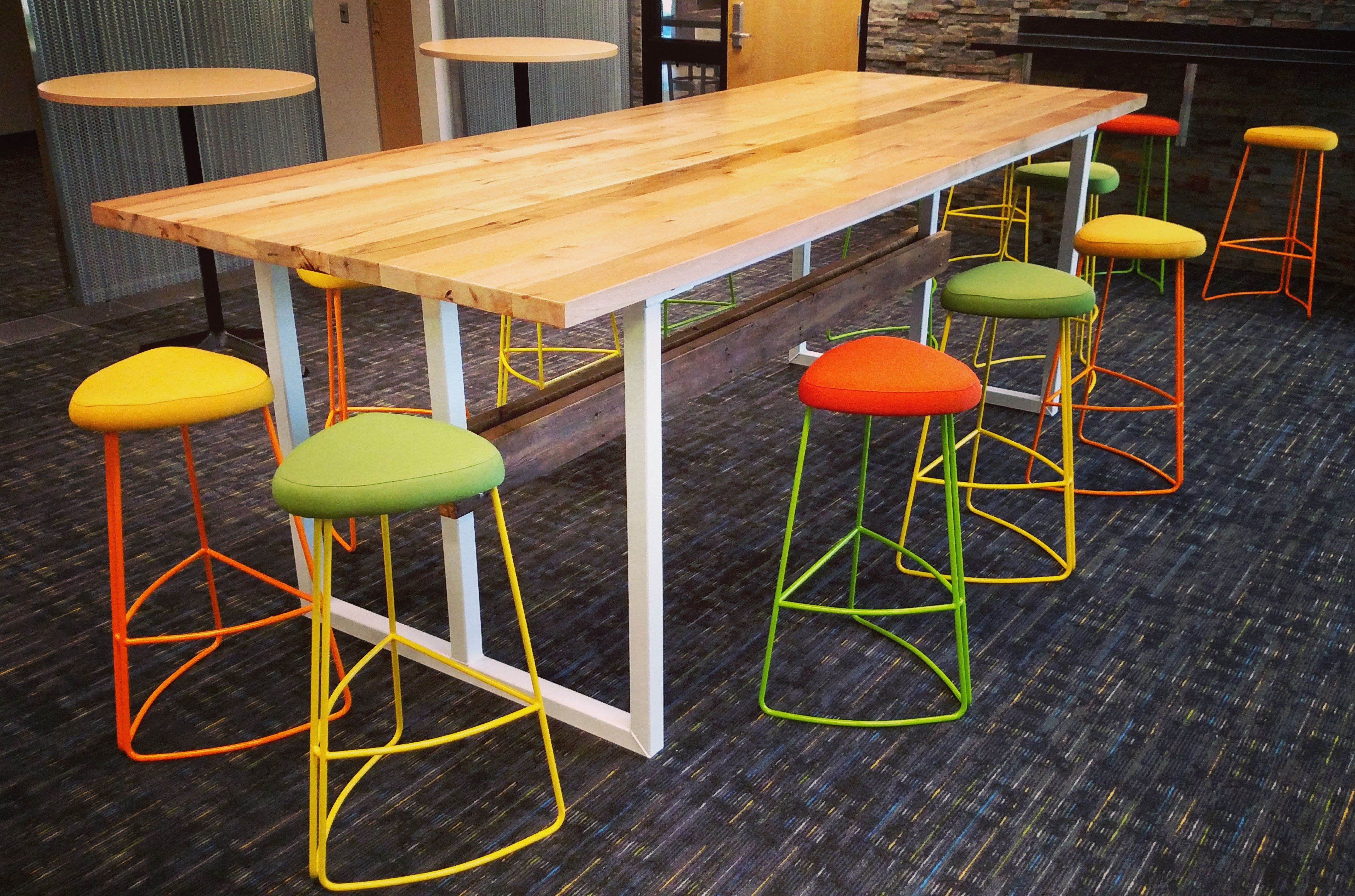 Hand Made Custom Contemporary Reclaimed Wood And Steel Conference Table ...