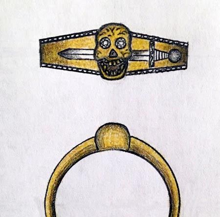 Skull Engagement Rings | Skull Wedding Rings | CustomMade.com