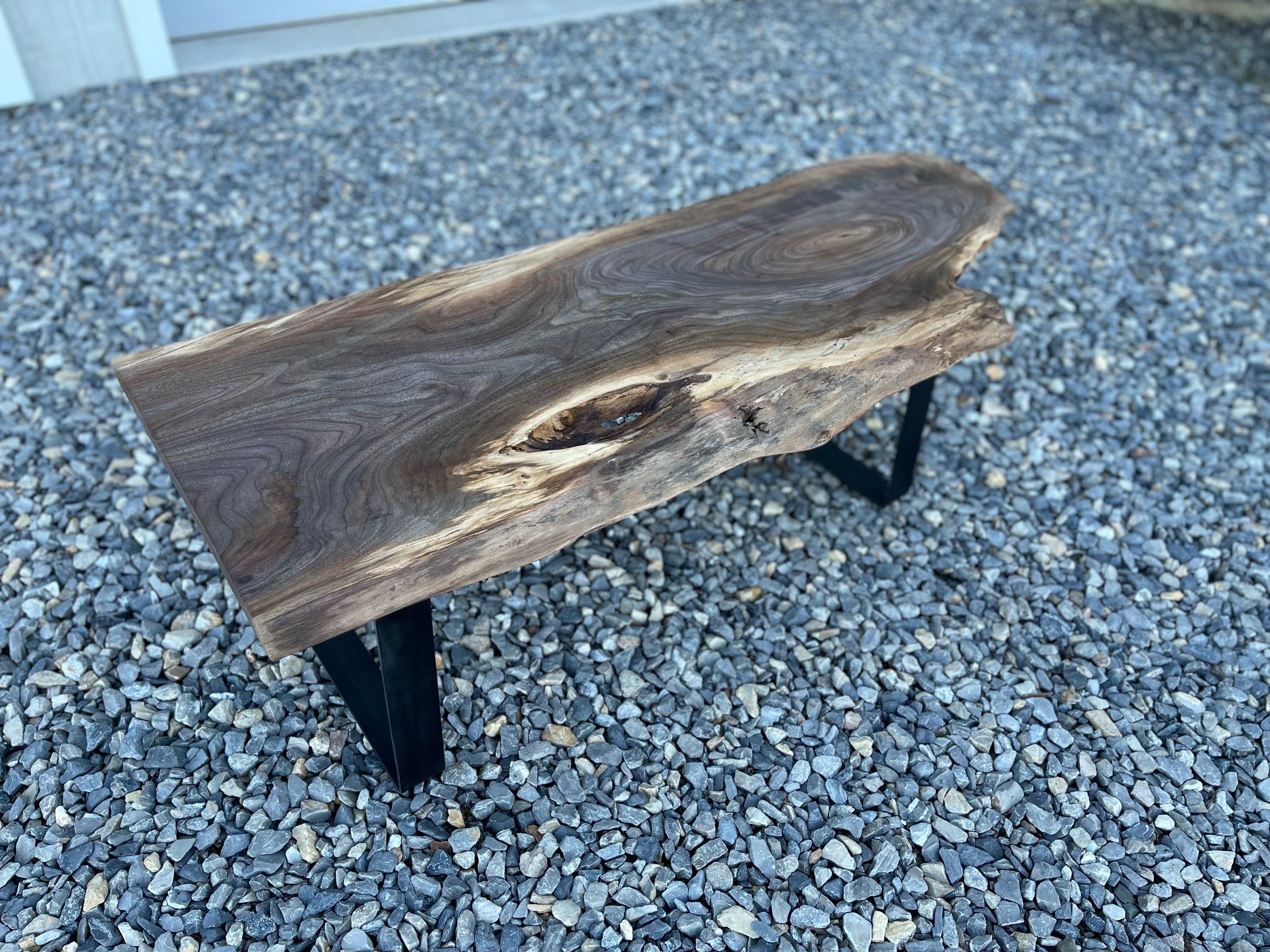 Hand Crafted Live Edge Walnut Coffee Table by Martin Rustics ...
