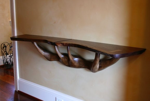 Custom Sculpted Live Edge Walnut Shelf by Appalachian Joinery ...