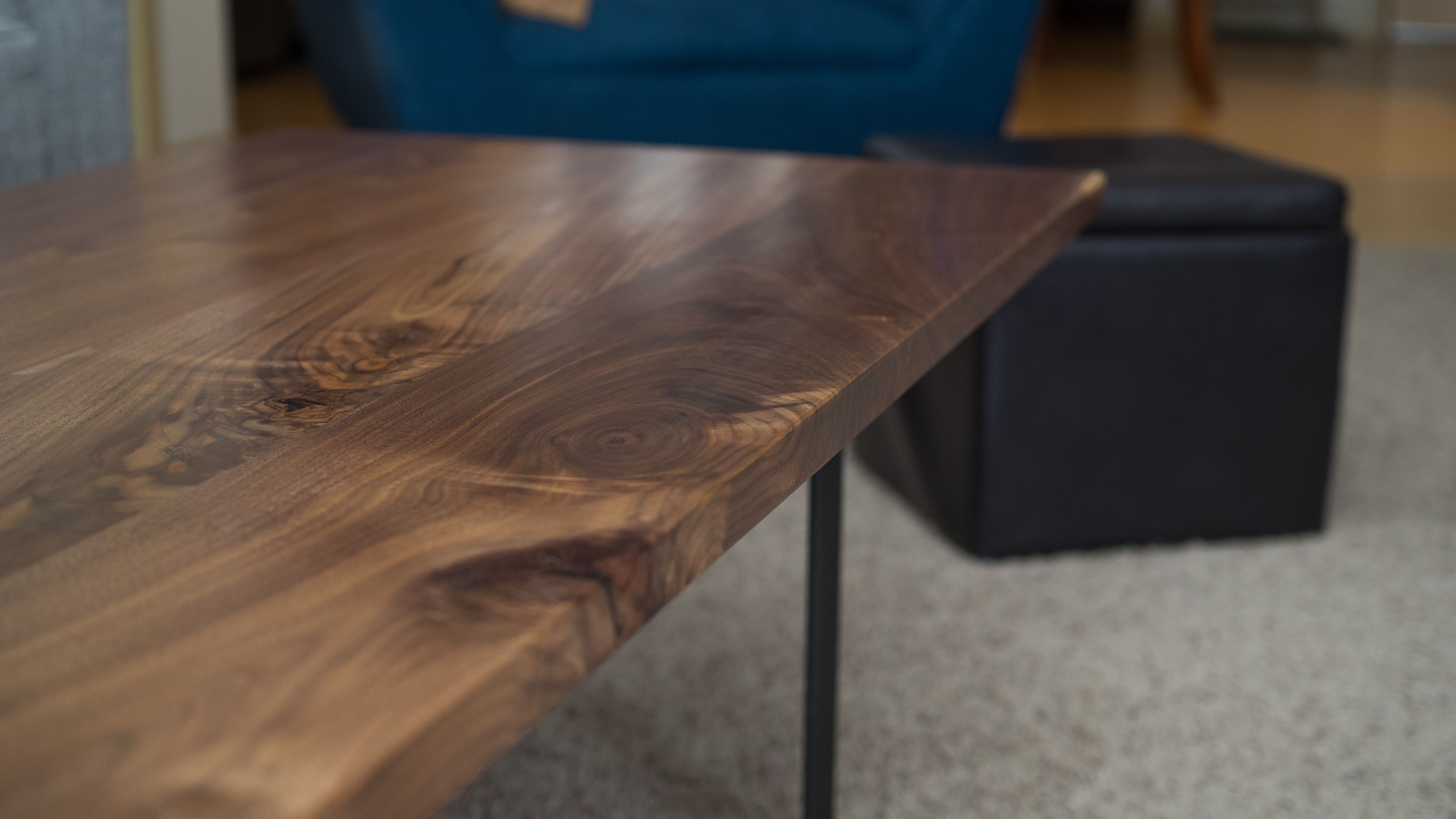 Buy Custom Modern Walnut Coffee Table, made to order from Acres ...