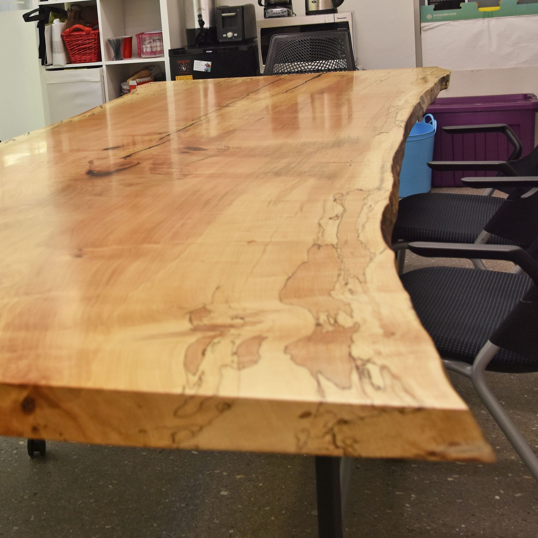 Hand Made Spalted Maple Conference Table by Chicago Makers Studio ...