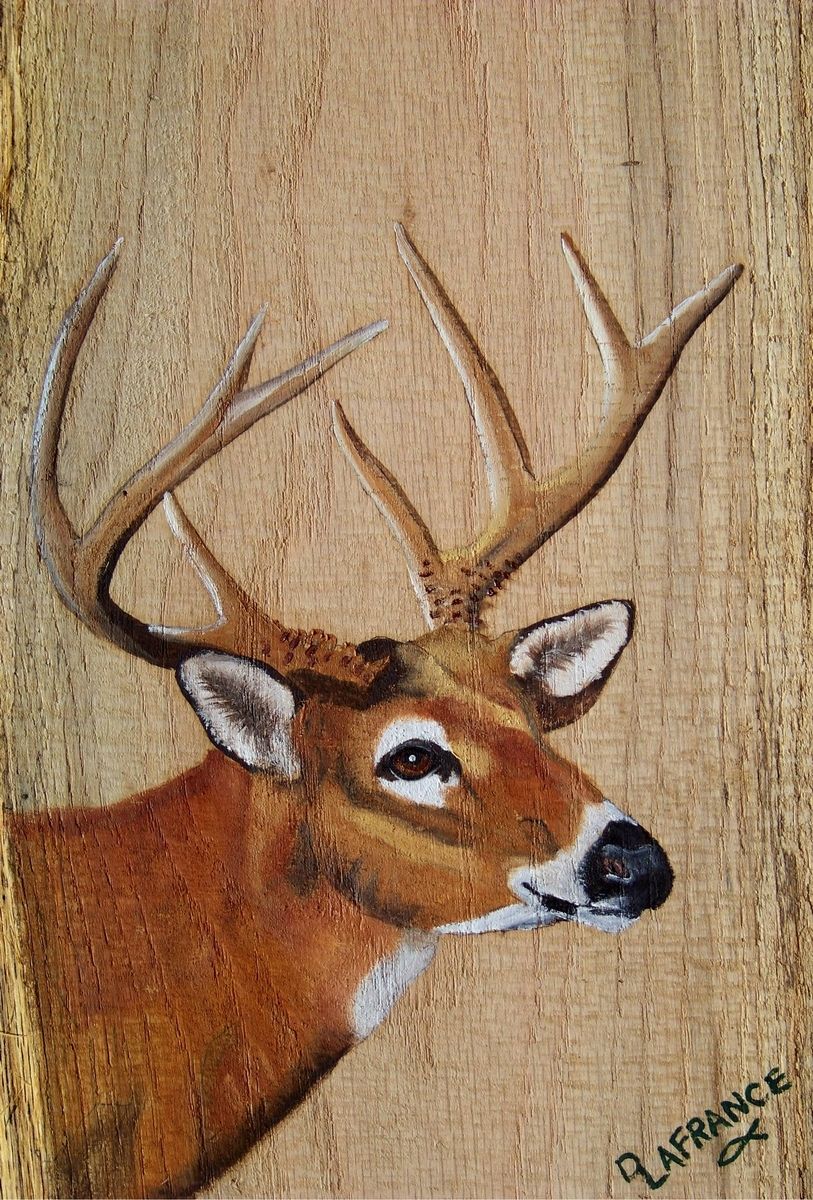 Custom Wildlife Rustic Wood Boards Painted To Order By LaFrance Art