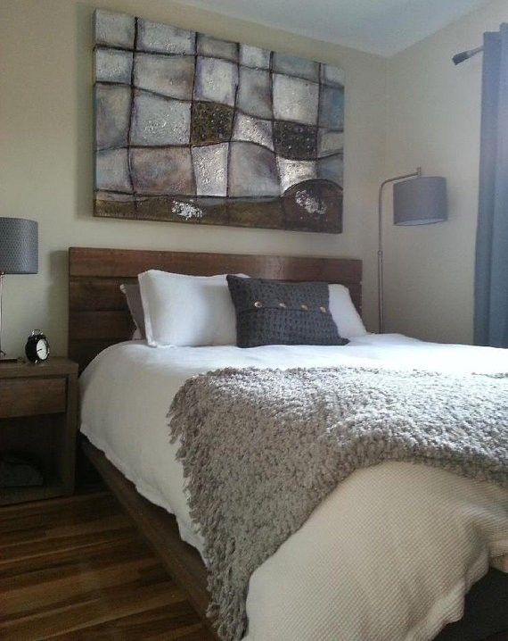 Custom Queen Rustic Platform Bed by Artisan Wood | CustomMade.com