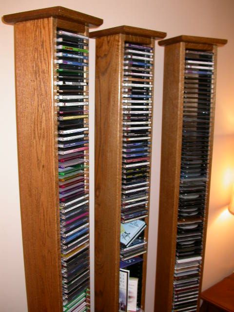 Custom Cd Storage Tower by Red Dog Woodworks | CustomMade.com