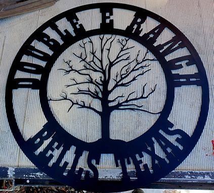 Hand Crafted 30in Metal Round Sign Made To Order by Bison Peak Designs ...