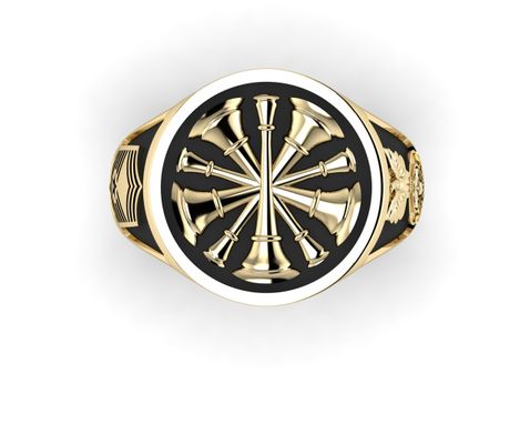 Buy a Hand Made Custom Air Force Fire Chief Signet Ring, made to order ...