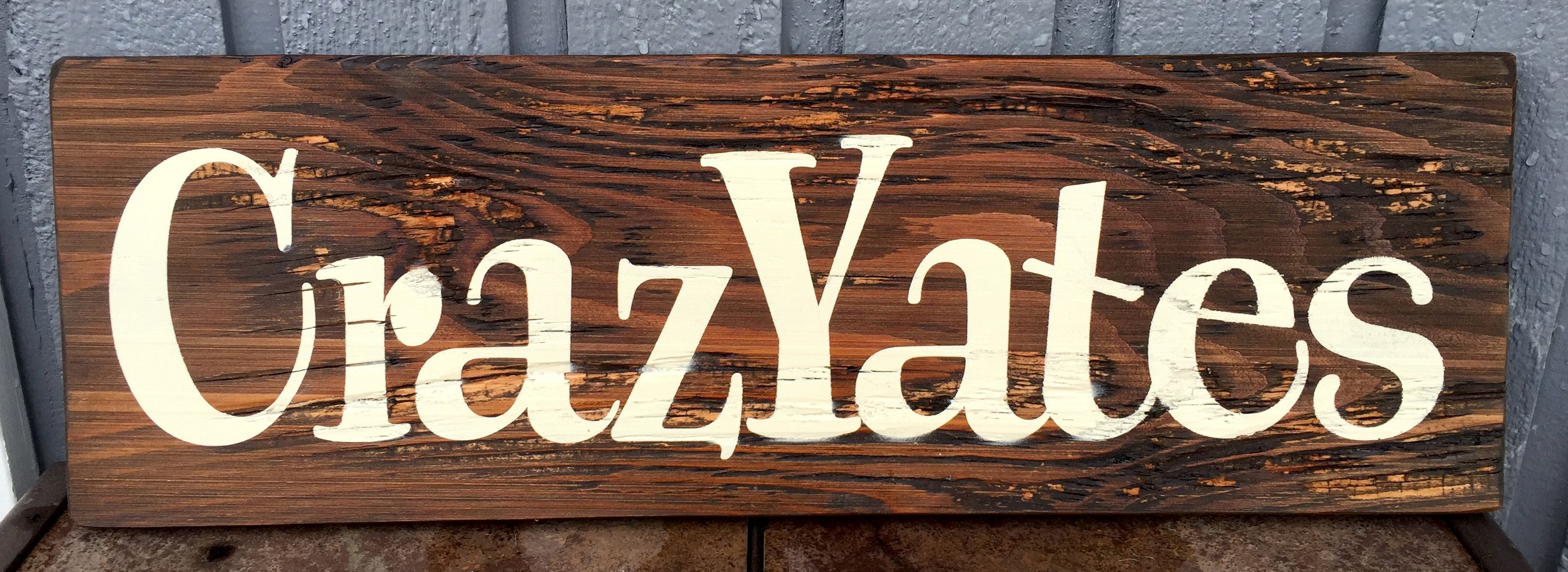 Hand Crafted Custom Rustic Wood Sign by MonkeyMoon Studio | CustomMade.com