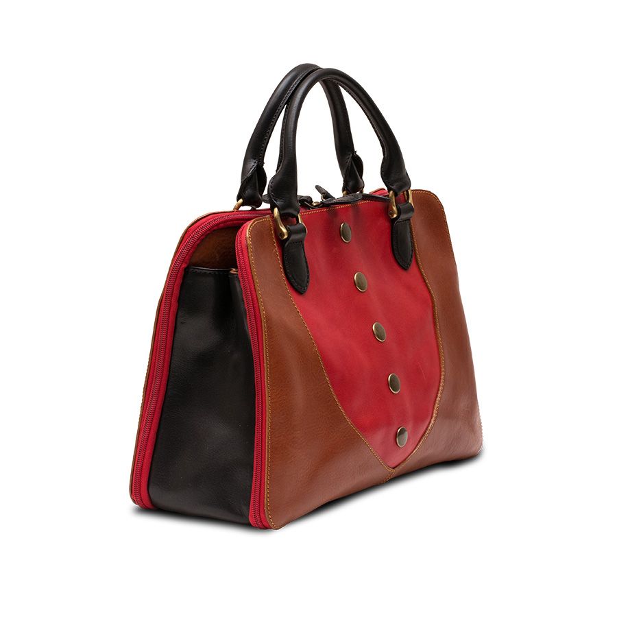 Handmade Stylish Italian Leather Handbag, Roomy And Colorful. Original ...