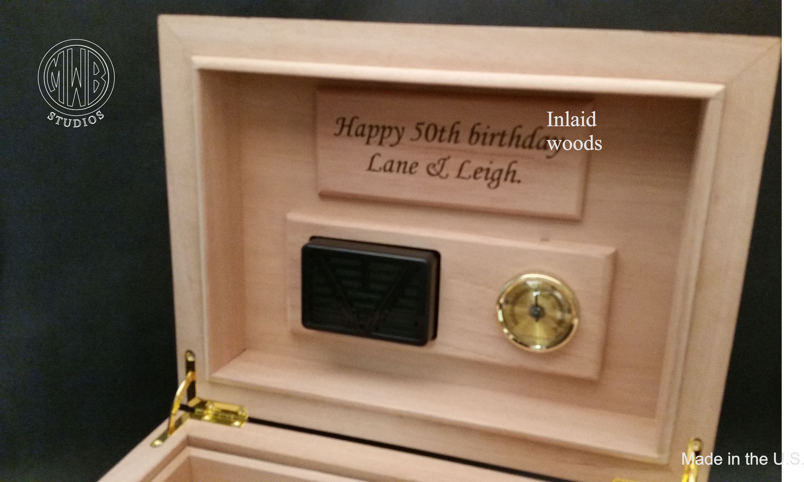 Hand Crafted Custom Inlaid Humidor With Free Shipping. by Mwb Studios ...