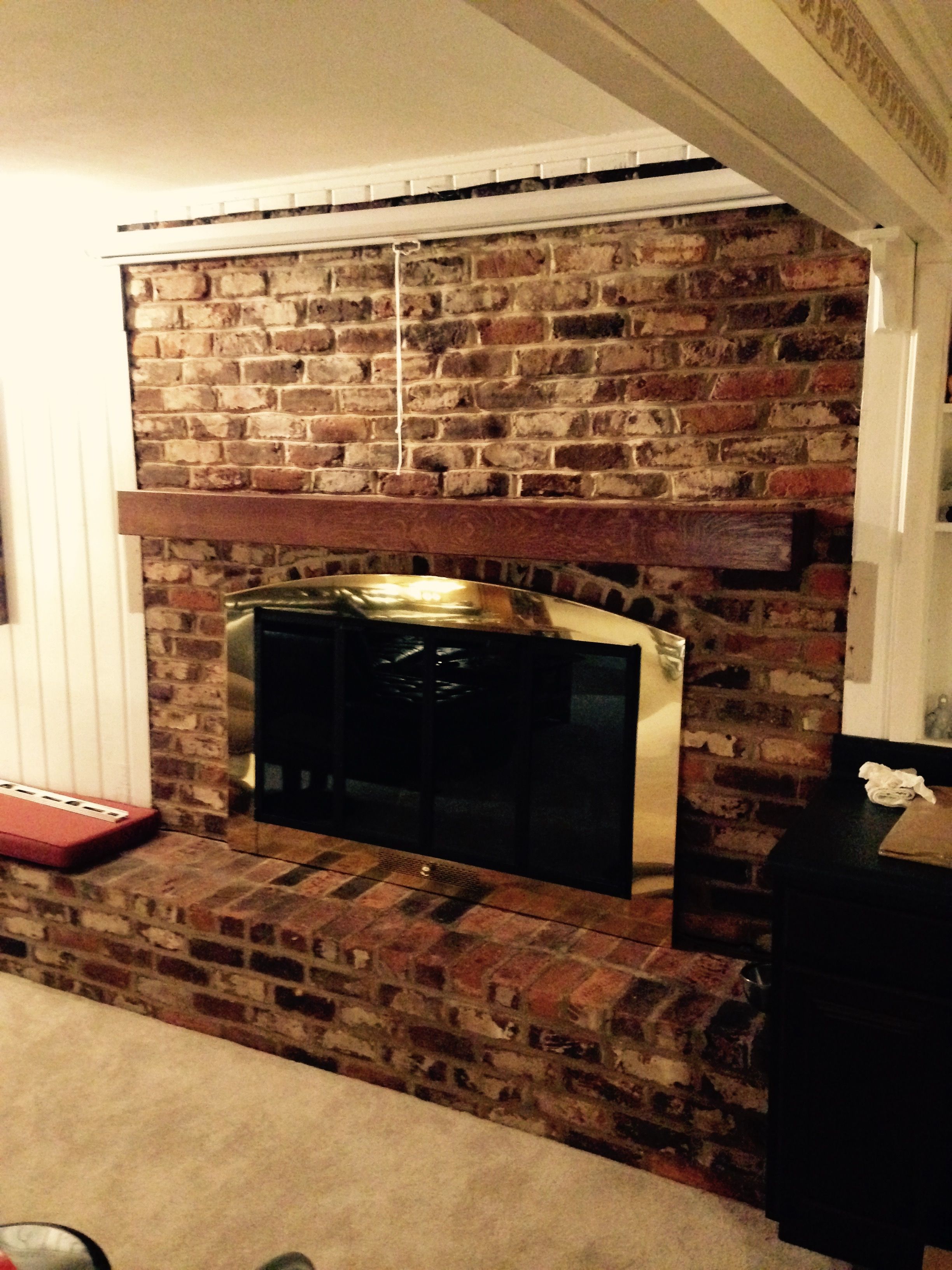 Custom Made White Oak Floating Mantle by DC WoodWorks and Design ...