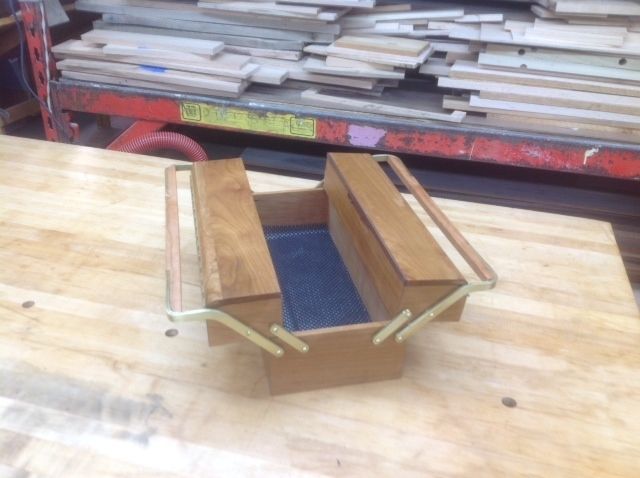 Custom Made Oak Tool Box, Art Hobby Box by Rapp Woodworks | CustomMade.com