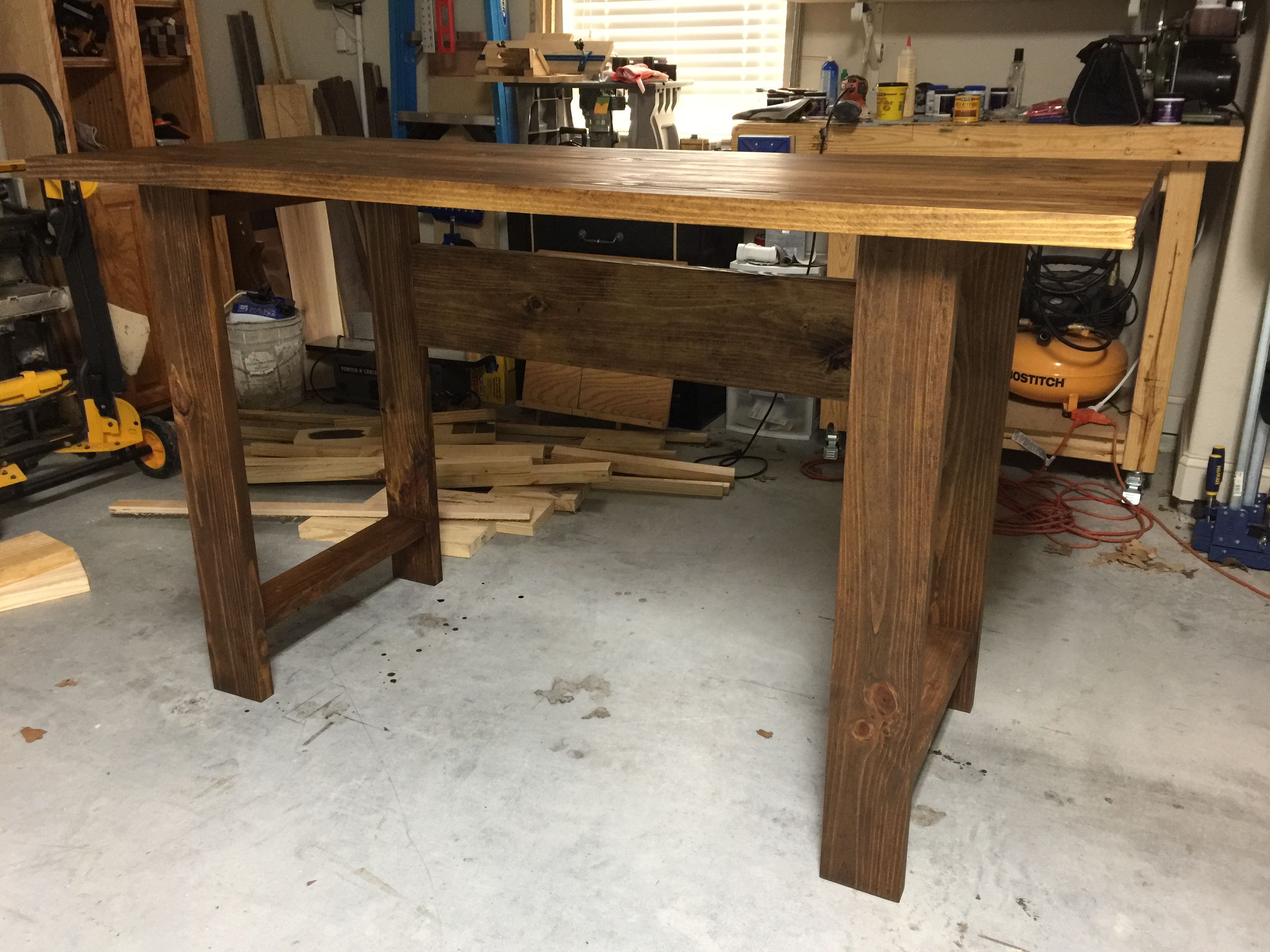 Custom Standing Workbench Inspired Desk by GrooveWood Design ...