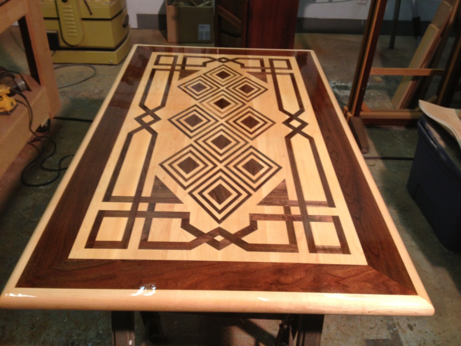 Hand Made Inlay Coffiee Table By Raw Creations Cnc CustomMade
