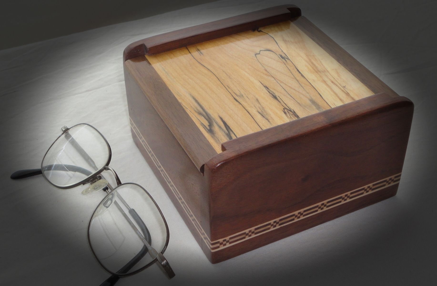 Hand Made Walnut Keepsake Box by July's Woodworks Llc | CustomMade.com