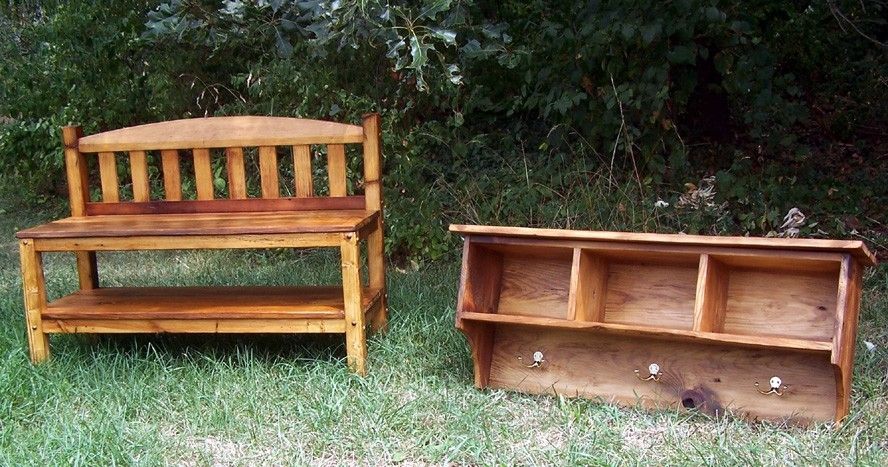 Buy Hand Crafted Rustic Reclaimed Wood Storage Bench, made to order ...
