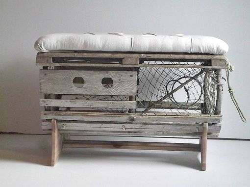 Buy a Hand Crafted Reclaimed Vintage Lobster Trap Coffee Table With ...