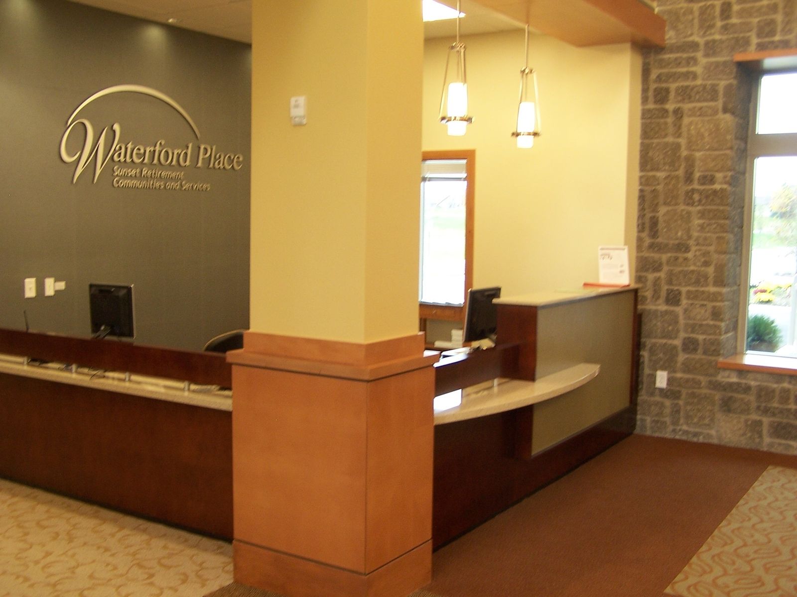 Hand Made Reception Area - Column Bases - Wall Panels by J.L. Klein ...